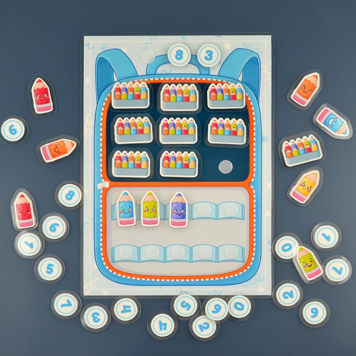 Pencils Counting Activity Printable Worksheet Learn Numbers - Etsy