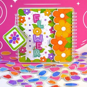 Printable Color Sorting Busy Book, Flower Worksheets, Color Matching ...