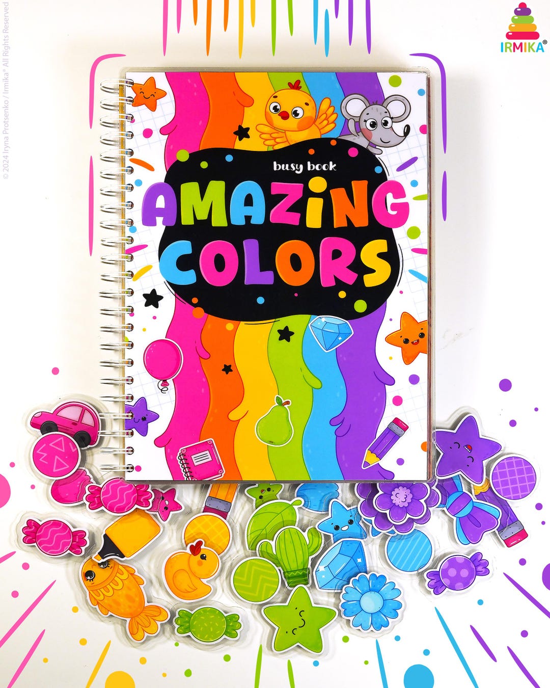 Printable Busy Book, Color Matching Activities, Learning Colors ...