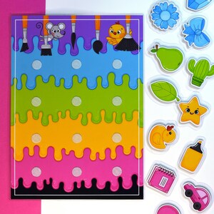 Printable Color Matching Velcro Activity, Worksheet, Colours Match ...