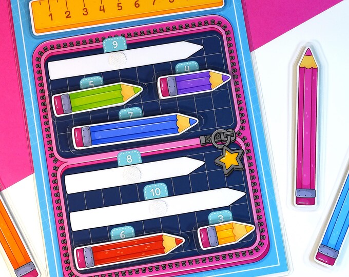 Printable Size Sorting Worksheet, Long Short, Pencil Length Comparison ...