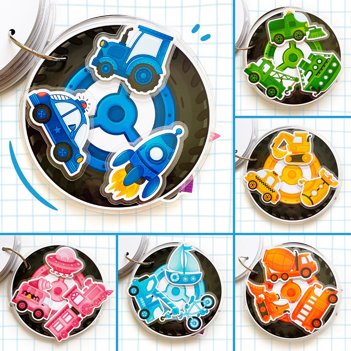 Color Sorting Busy Book Transport Printable Worksheets Color - Etsy