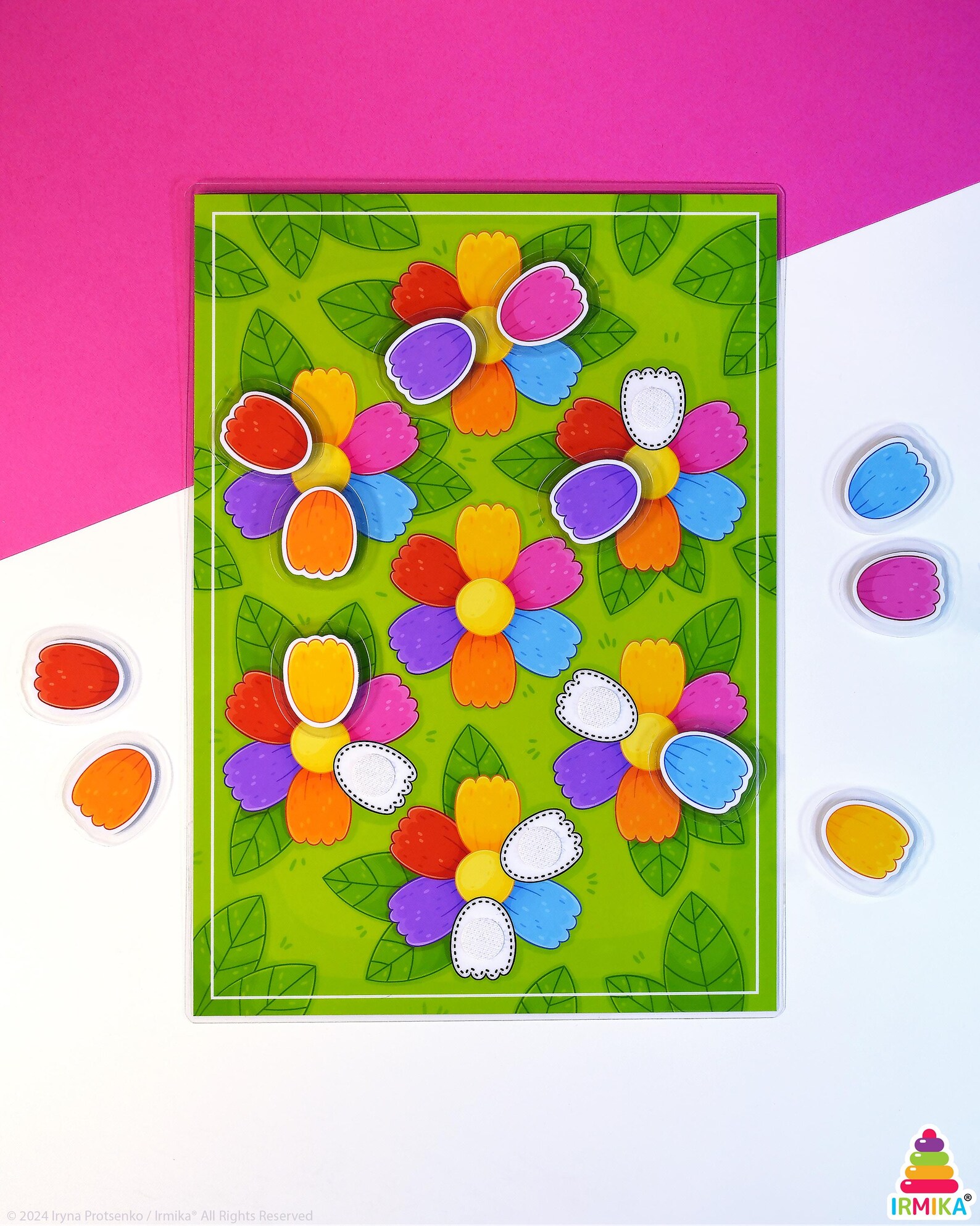 Printable Color Matching Worksheet, Flower Sorting Activities, Color ...