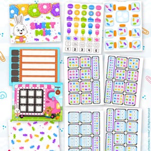 Printable Color Match Activity Book, Sweets Worksheet for Kids ...