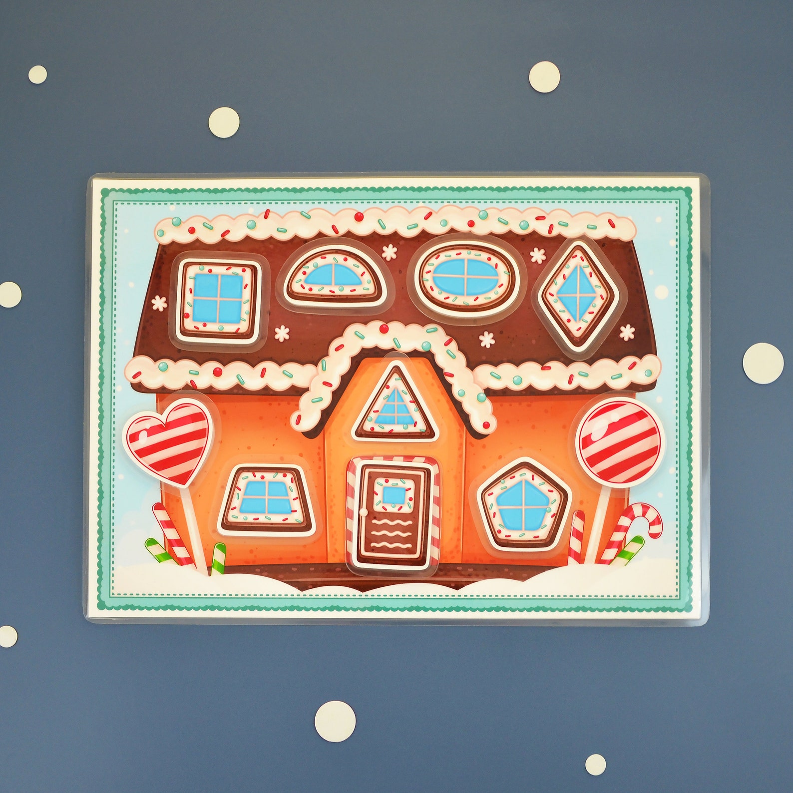Printable Shape Matching Gingerbread House Activities - Etsy