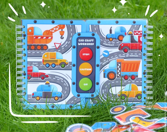 Car Craft Workshop, Printable Game, Cars Busy Book, Transport ...