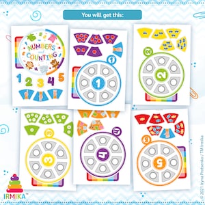 Learning to Count, Printable Busy Book, Quiet Book, Counting for ...