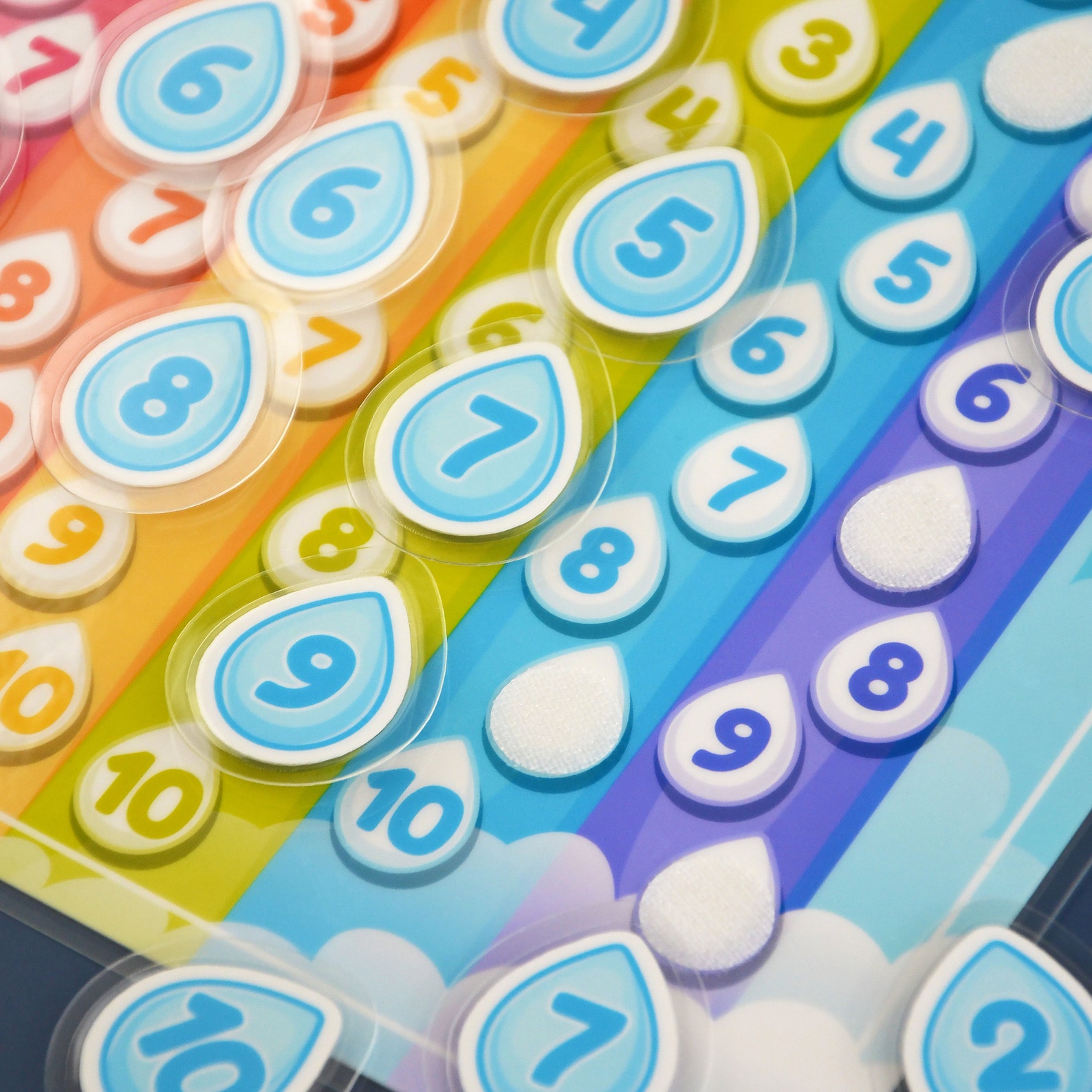 Printable Math Worksheet Missing Numbers Match for Toddler Count 1-10 ...