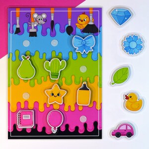 Printable Color Matching Velcro Activity, Worksheet, Colours Match ...