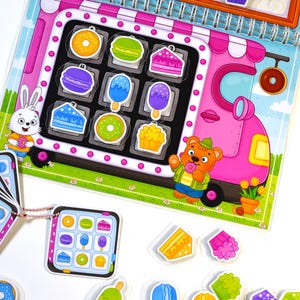 Printable Color Match Activity Book, Sweets Worksheet for Kids ...