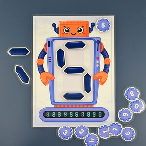 Digital Number Puzzle, Printable Worksheet for Toddlers, Kids Math ...