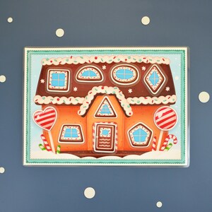 Printable Shape Matching, Gingerbread House, Christmas Busy Book ...