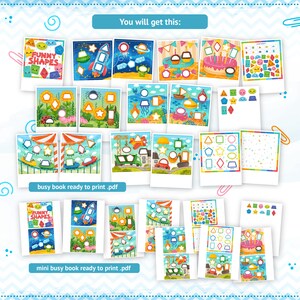 Shape Matching Printable Busy Book, Toddlers Activity, Geometric Shapes ...