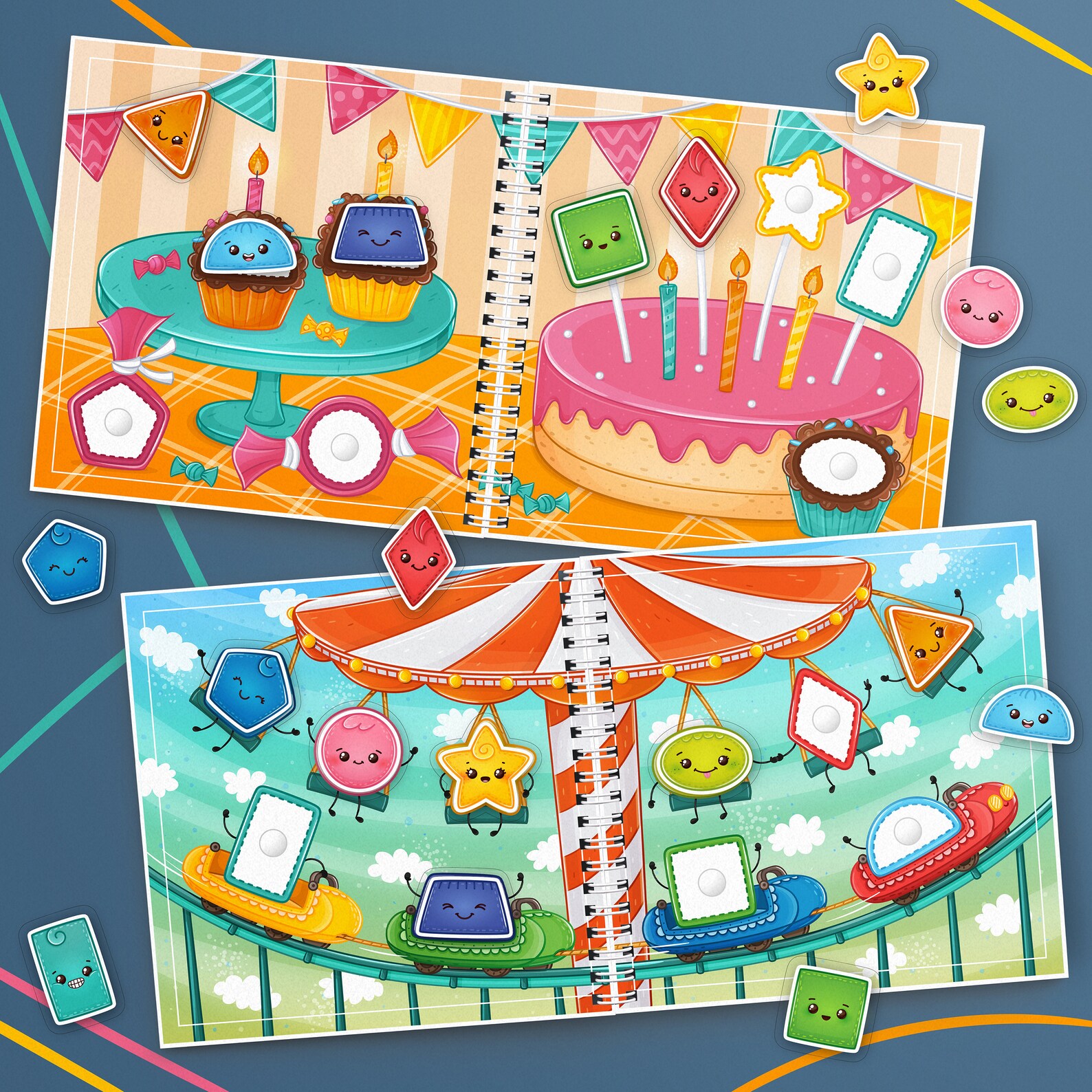 Shape Matching Printable Busy Book Activity for Toddlers | Etsy