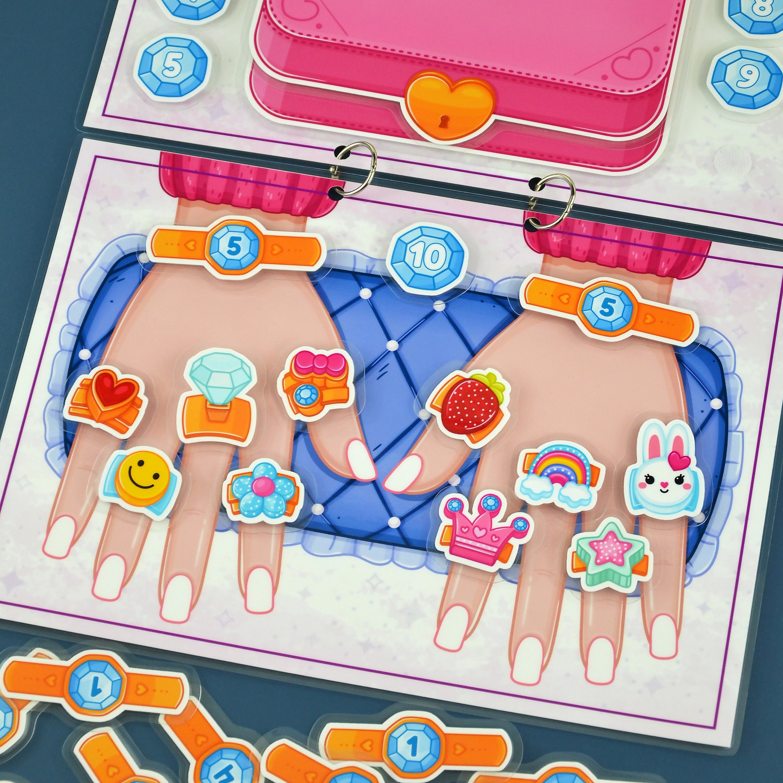 Printable Math Worksheet for Girls Nail Salon Activity Count - Etsy