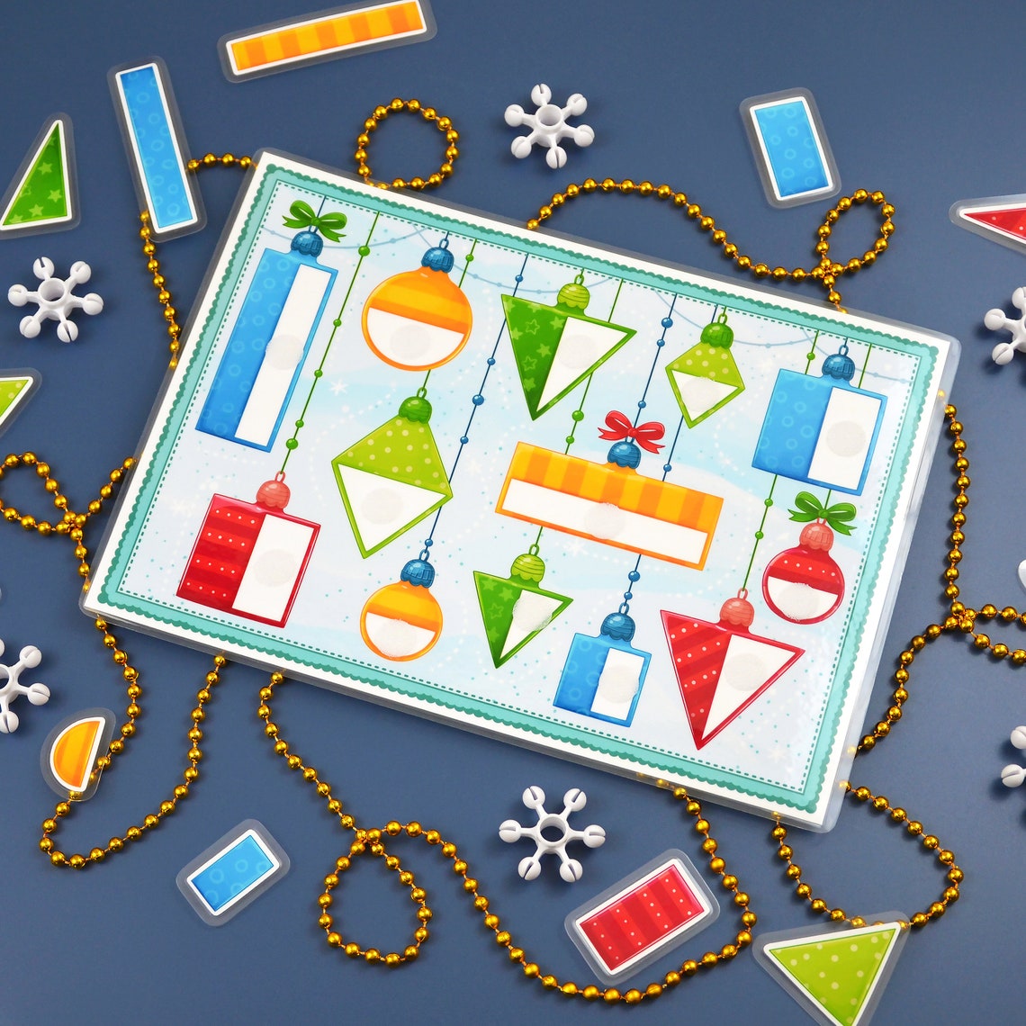 Christmas Activity, Printable Winter Busy Book, File Folder Velcro Game ...