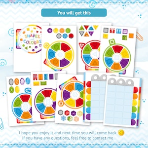 Printable Shape and Color Matching Activity, Shapes and Colours Match ...