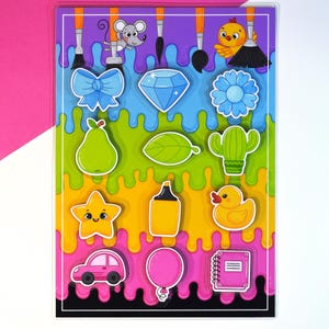 Printable Color Matching Velcro Activity, Worksheet, Colours Match ...