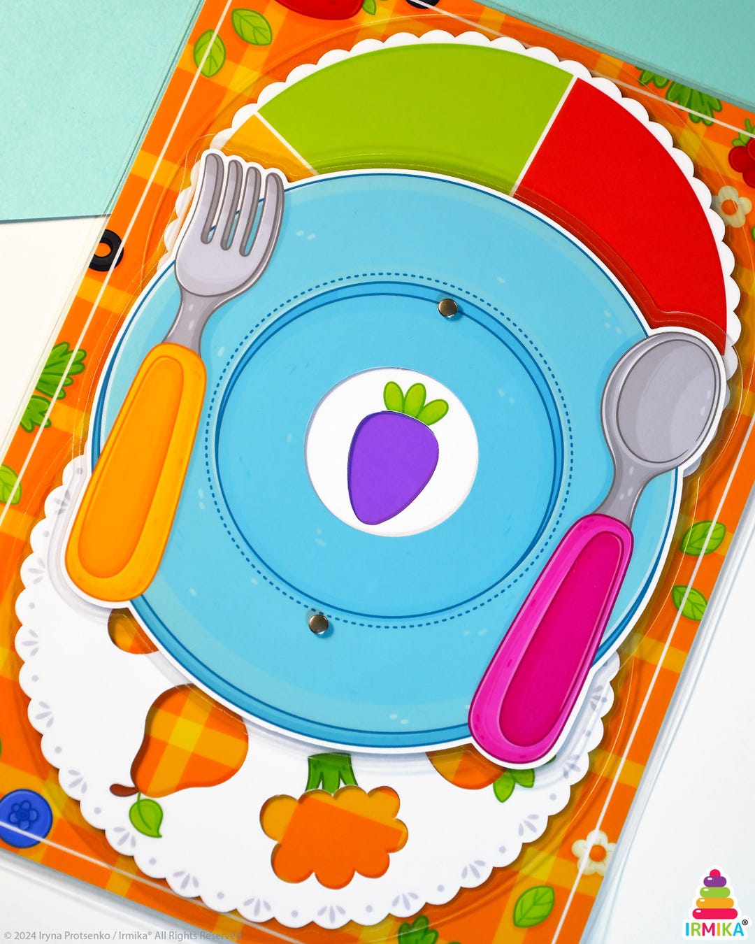 Printable Fruits and Vegetables Worksheet, Color Match, Shadow Matching ...