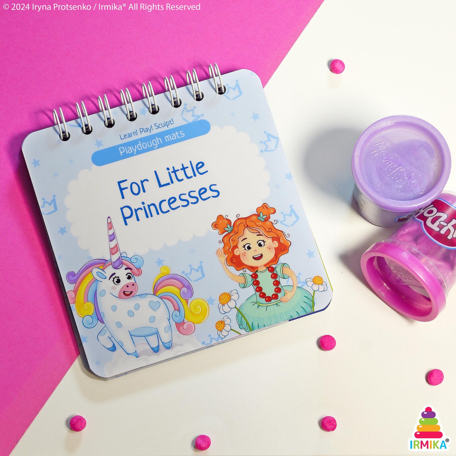 Playdough Mats for Girls, Printable, Princess Worksheets, Busy Book ...