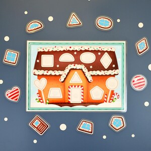 Printable Shape Matching, Gingerbread House, Christmas Busy Book ...