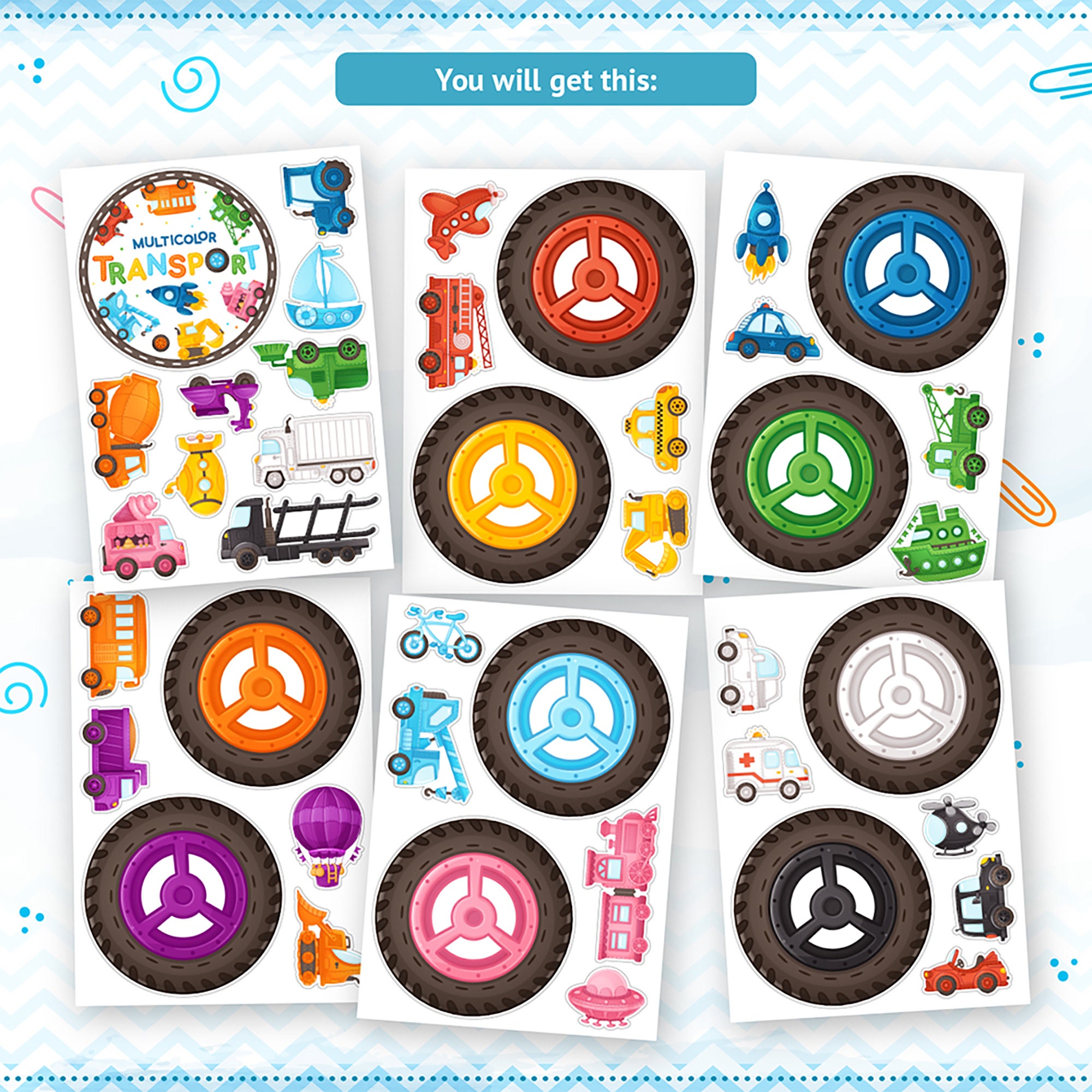 Color Sorting Busy Book Transport Printable Worksheets Color - Etsy