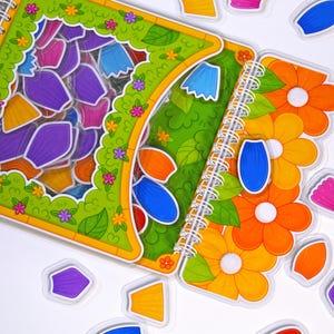 Printable Color Sorting Busy Book, Flower Worksheets, Color Matching ...