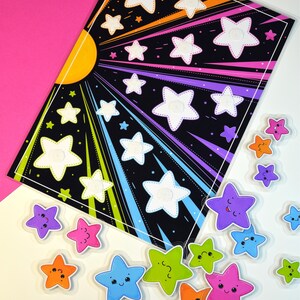Printable Space Worksheet for Kids, Color Matching, Star Worksheet ...