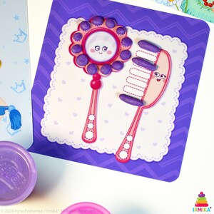 Playdough Mats for Girls, Printable, Princess Worksheets, Busy Book ...