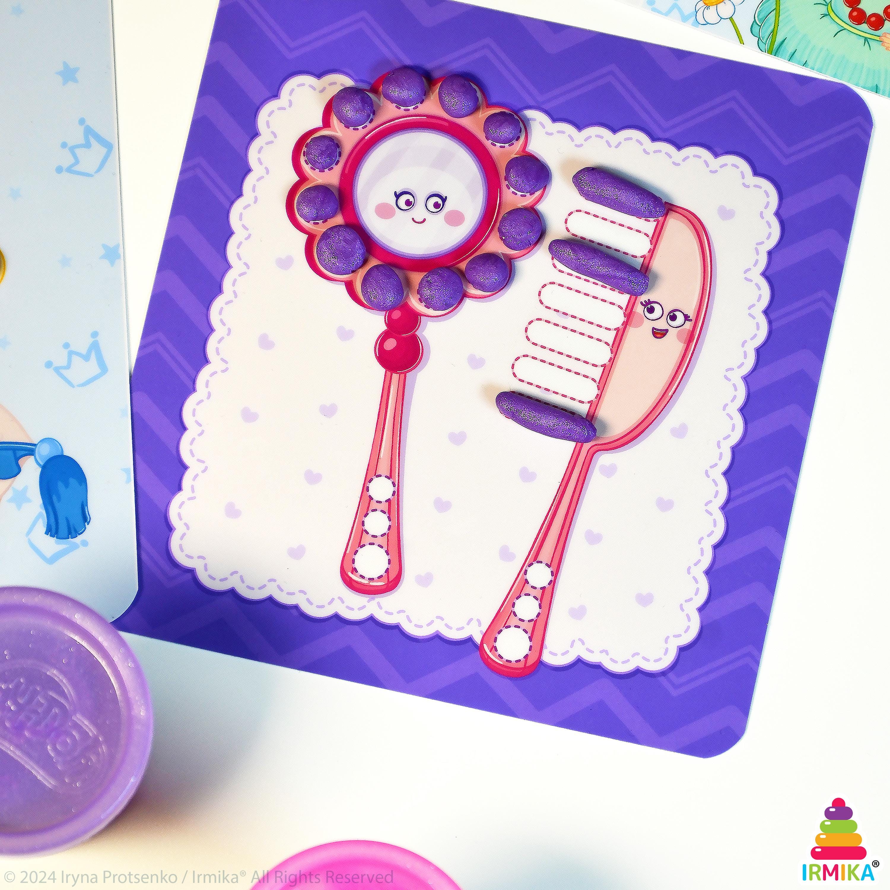 Playdough Mats for Girls, Printable, Princess Worksheets, Busy Book ...