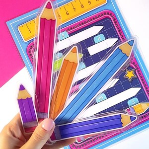 Printable Size Sorting Worksheet, Long Short, Pencil Length Comparison ...