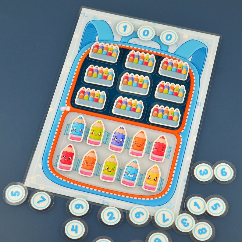 Pencils Counting Activity Printable Worksheet Learn Numbers - Etsy