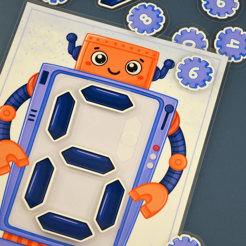 Digital Number Puzzle Printable Worksheet for Toddlers Kids - Etsy