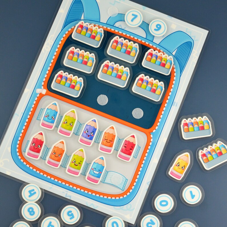 Pencils Counting Activity Printable Worksheet Learn Numbers - Etsy