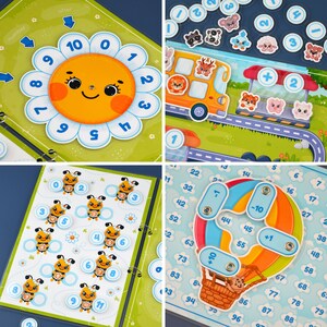 Maths Busy Book Printable Bundle, Math Activity Workbook, Preschool ...