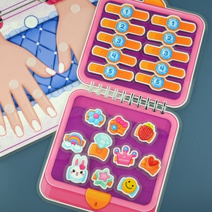 Printable Math Worksheet for Girls, Nail Salon Activity, Count Numbers ...