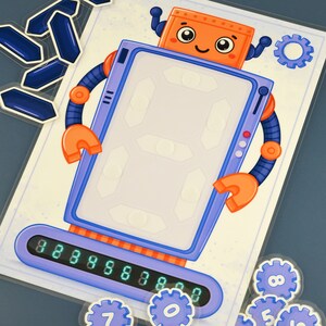Digital Number Puzzle, Printable Worksheet for Toddlers, Kids Math ...