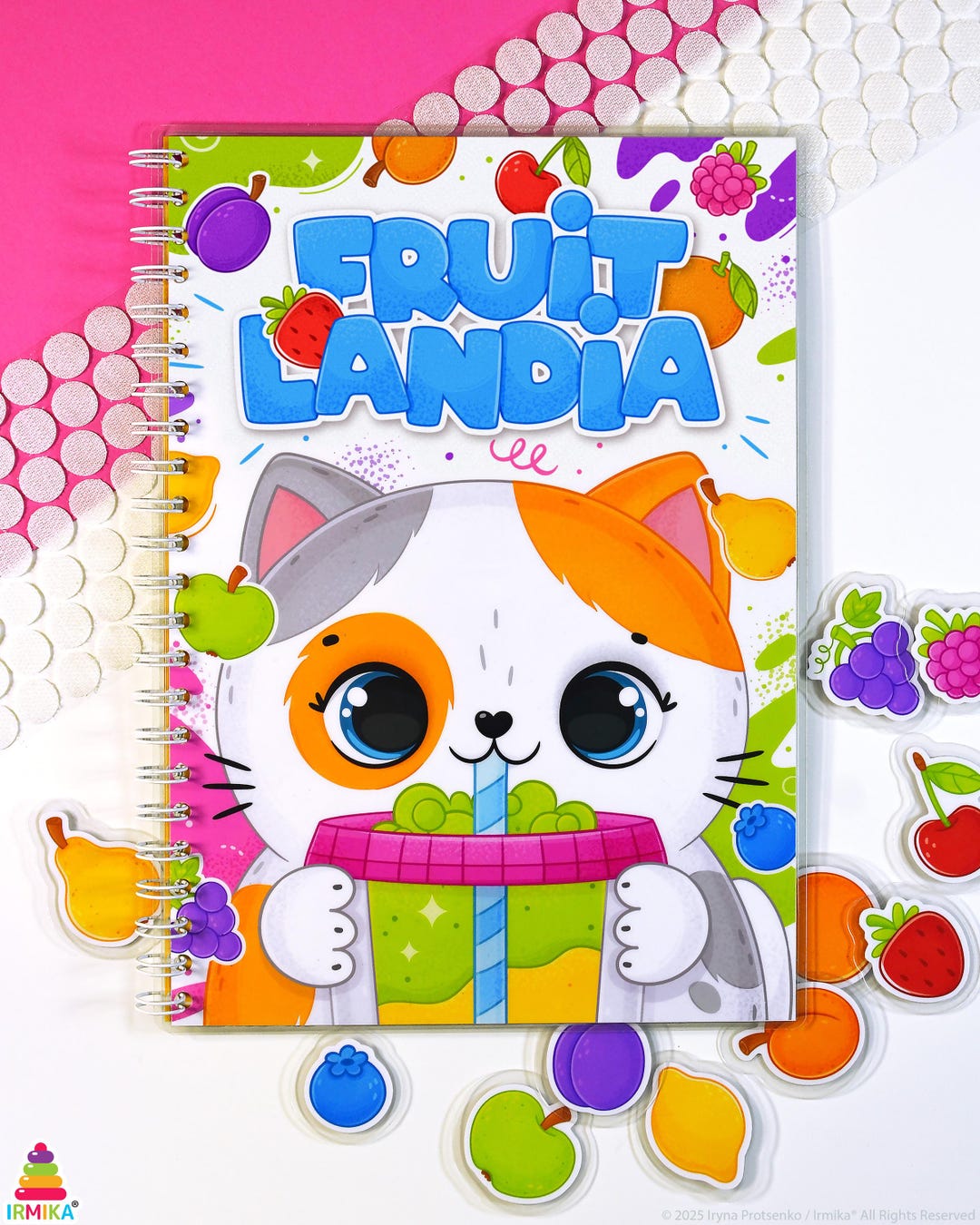 Printable Color Match Busy Book, Fruit Worksheet, Fruit Slices ...