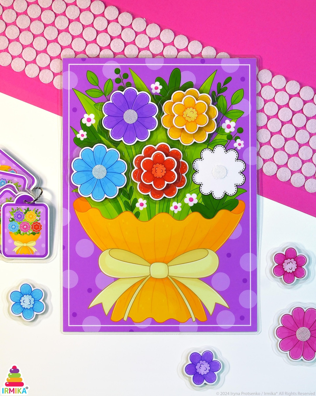 Printable Color Matching Worksheet, Flower Activities, Color Match ...