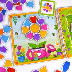 Printable Color Sorting Busy Book, Flower Worksheets, Color Matching ...