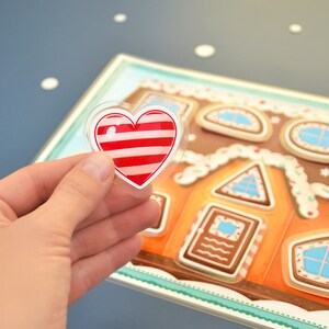Printable Shape Matching Gingerbread House Activities Christmas Busy ...