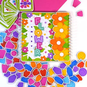 Printable Color Sorting Busy Book, Flower Worksheets, Color Matching ...