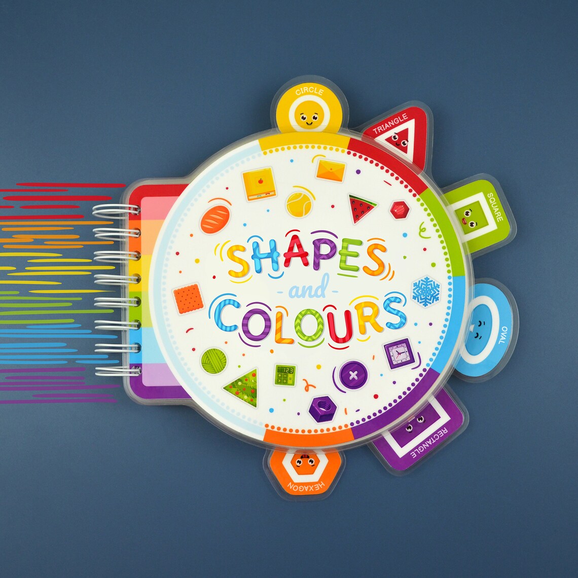 Printable Shape and Color Matching Velcro Activity Shapes and - Etsy