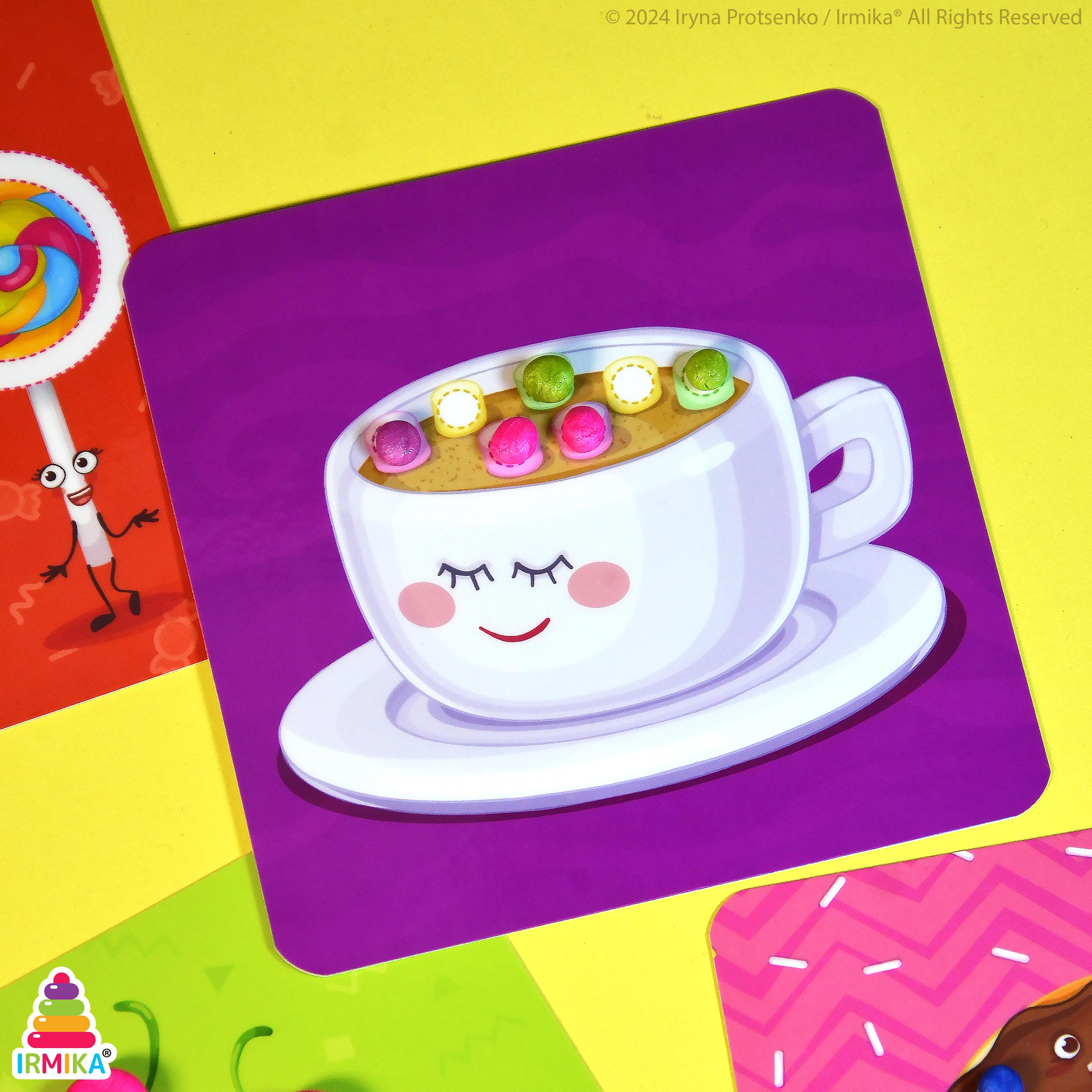 Playdough Mats Sweets, Printable Worksheets, Preschool Print Set, Busy ...