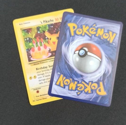 Pikachu Birthday Card Pokemon Card Selfmade Proxy - Etsy