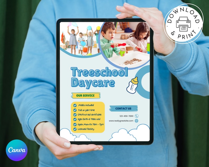 Daycare Flyer Bundle Childcare Flyers Home Daycare Flyer - Etsy