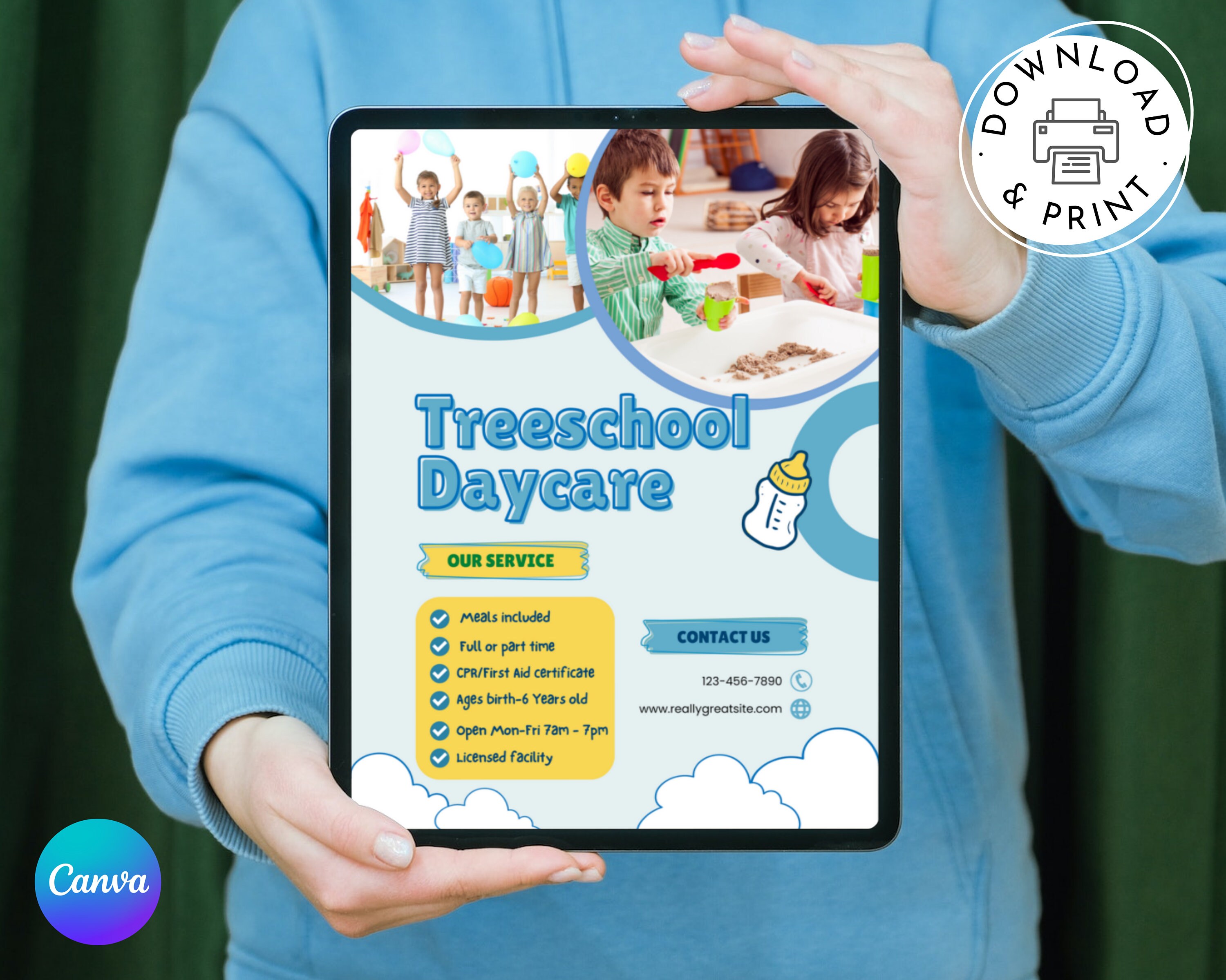 Daycare Flyer Bundle Childcare Flyers Home Daycare Flyer - Etsy
