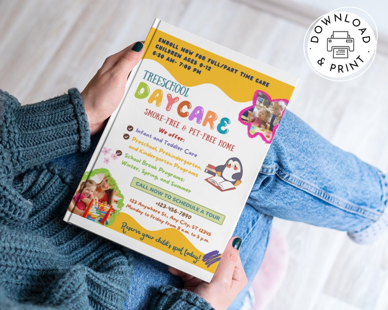 Daily Daycare Schedule, Perfect for Daycare, Home Daycare or Children ...