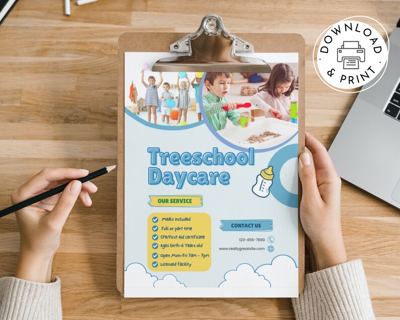 Daycare Flyer Bundle Childcare Flyers Home Daycare Flyer - Etsy