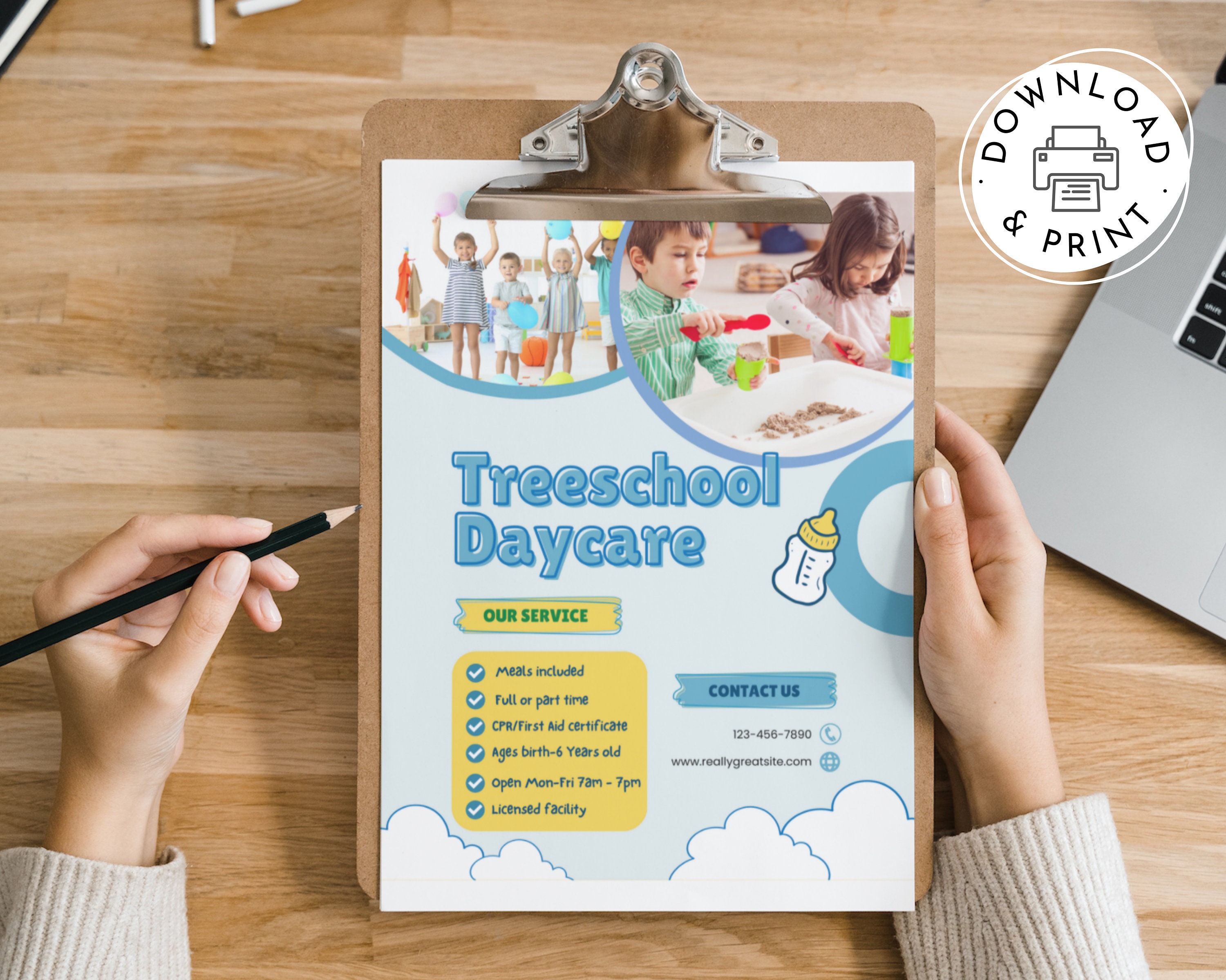 Daycare Flyer Bundle Childcare Flyers Home Daycare Flyer - Etsy